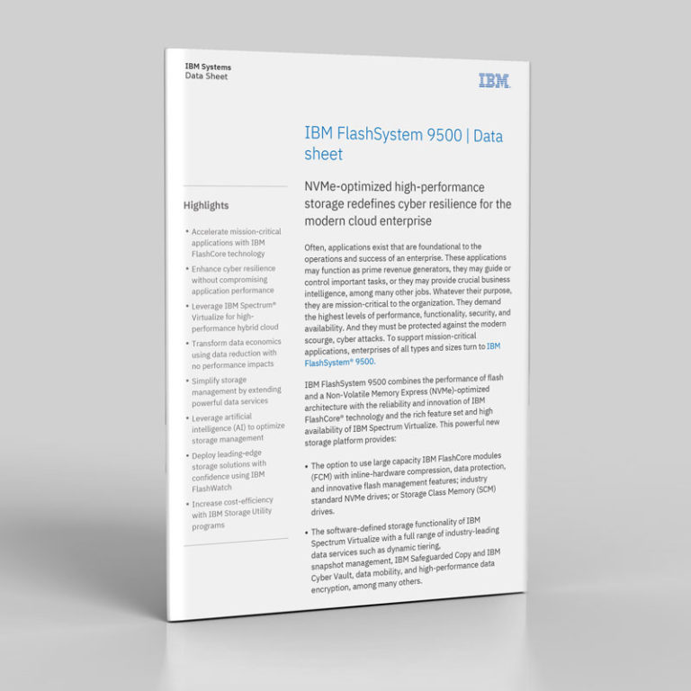 Ibm Flashsystem 9500 Datasheet Covenco