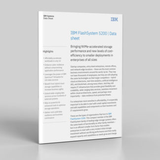 IBM FlashSystem 5200 Datasheet - Covenco